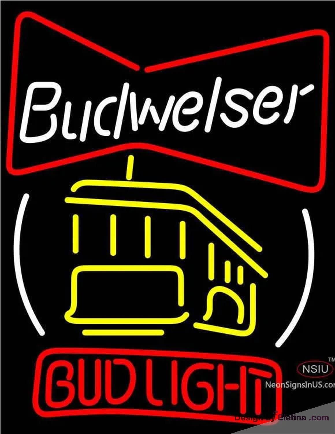 Neon Signs for Wall Decor Bud Cable Car Beer Sign Neon Led ...