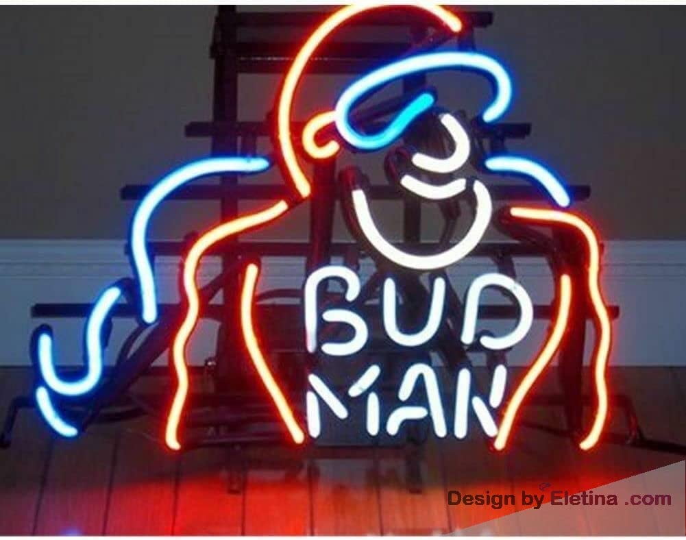 Neon Signs for Wall Decor Buds Man Hero Sign Light Man Cave Bar Pub ...