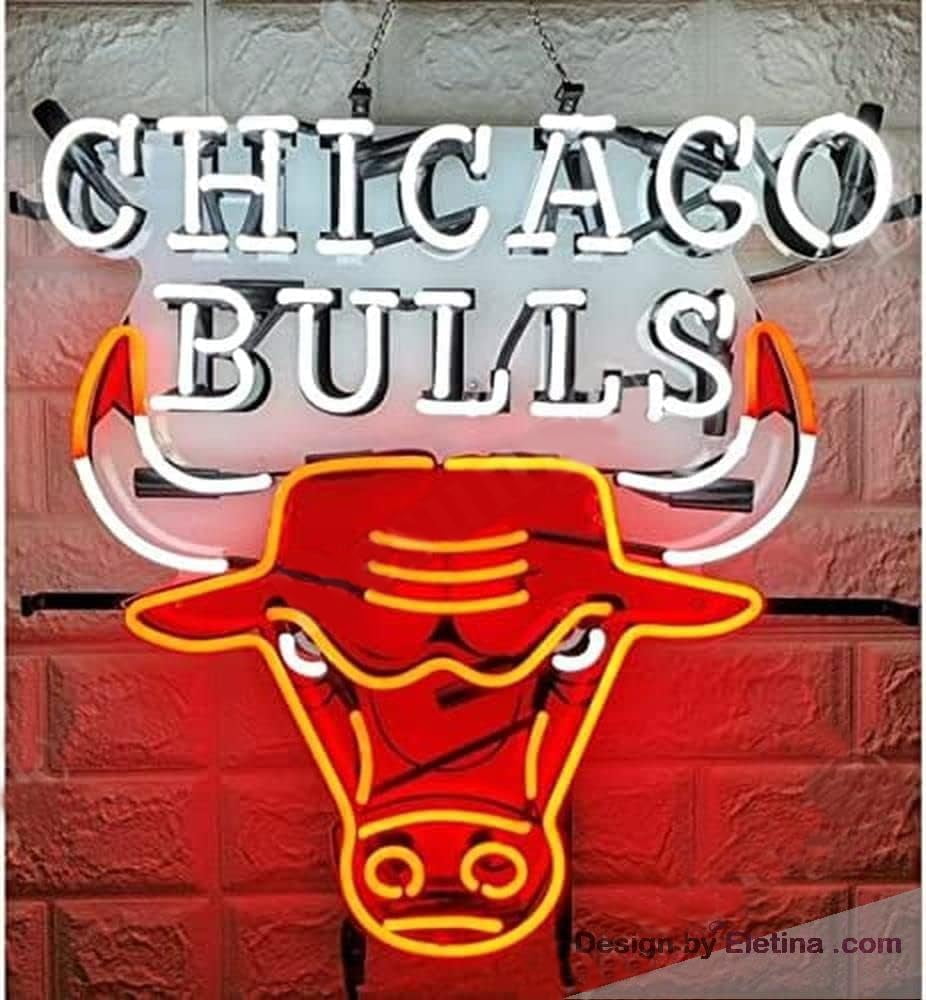 Neon Signs for Wall Decor Bulls Sign Light Lamp With Hd Vivid Printing ...