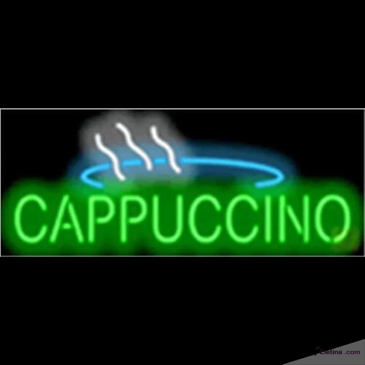 Neon Signs for Wall Decor Cappuccino Cafe Food Handmade Art Sign Neon ...