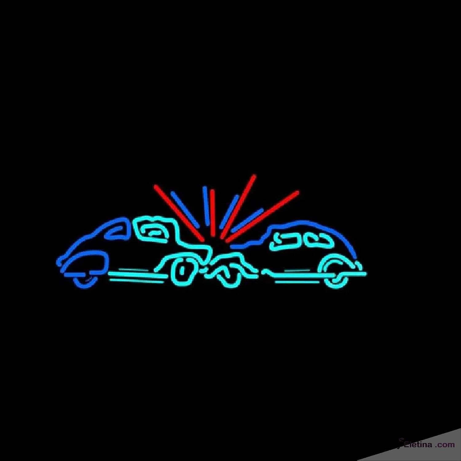 Neon Signs for Wall Decor Car Crash Sign Handmade Art Sign Neon Led ...