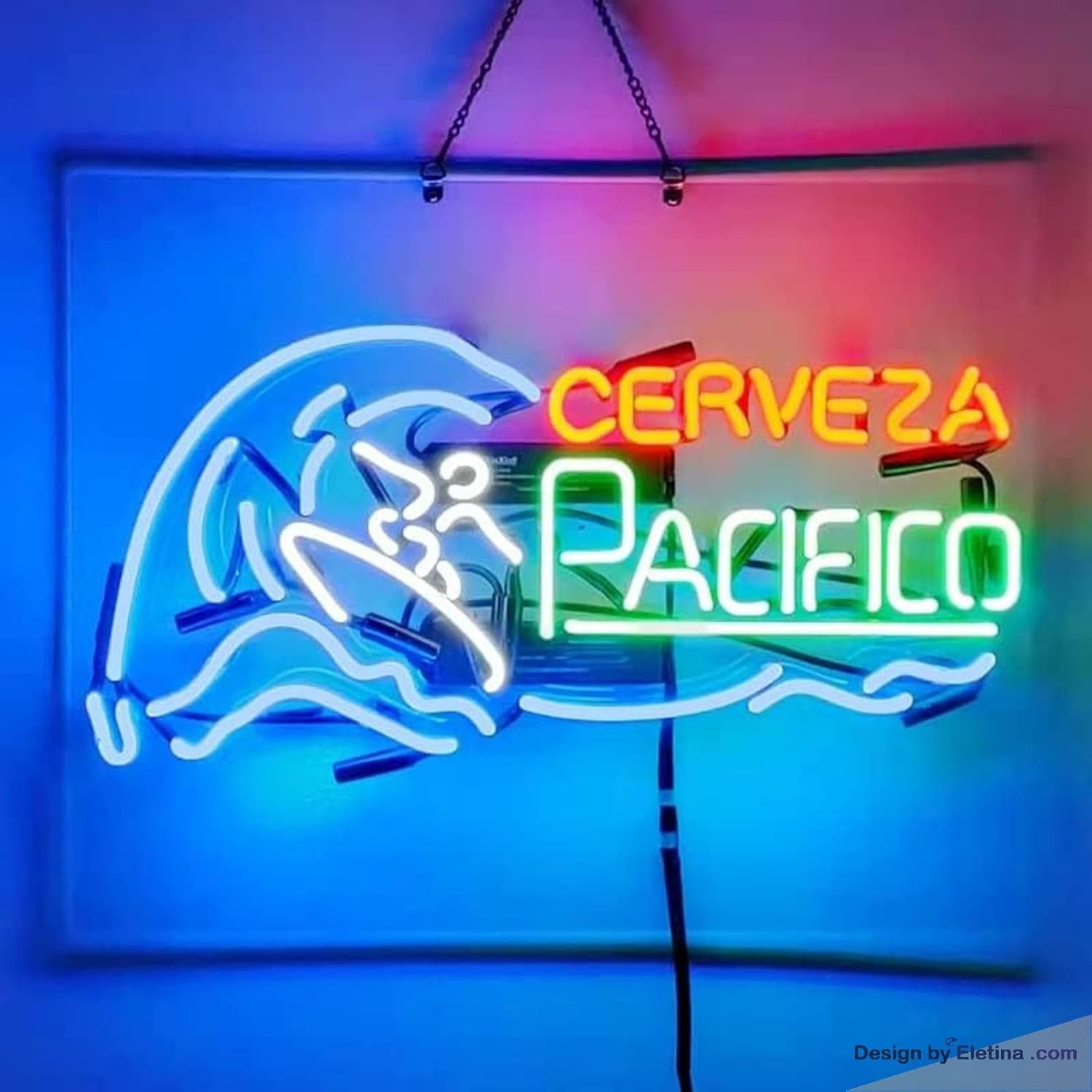 Neon Signs for Wall Decor Cerveza Pacifico Beer Handmade Real Tubes ...