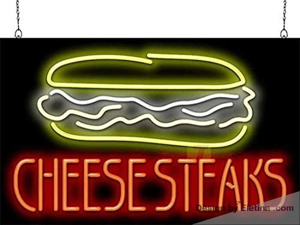 Neon Signs for Wall Decor Cheesesteaks Sign Neon Led Tubing16x20inch ...
