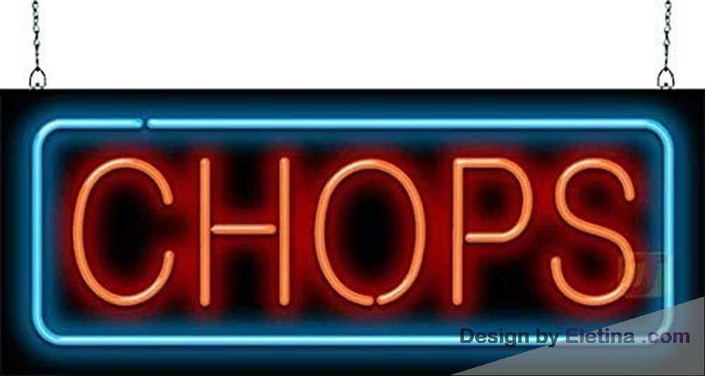 Neon Signs for Wall Decor Chops Sign Neon Led Tubing16x20inch - Walmart.com