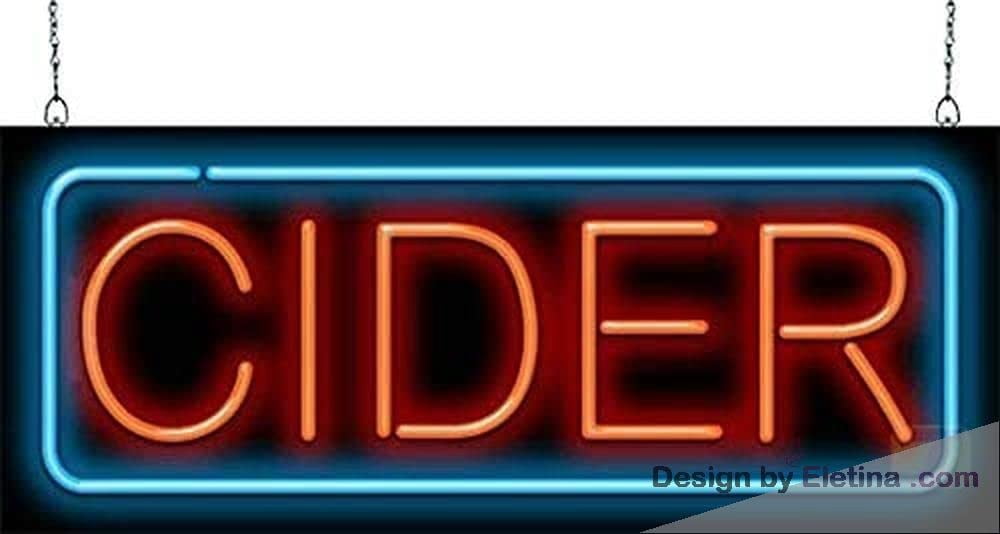 Neon Signs for Wall Decor Cider Sign Neon Led Tubing 15x17inch ...