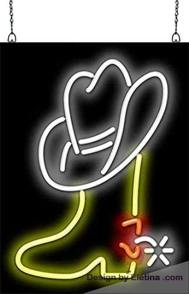 Neon Signs for Wall Decor Cowboy Boot And Hat Sign Neon Led Tubing ...