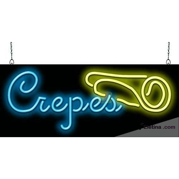 Neon Signs for Wall Decor Crepes Sign Neon Led Tubing16x20inch ...