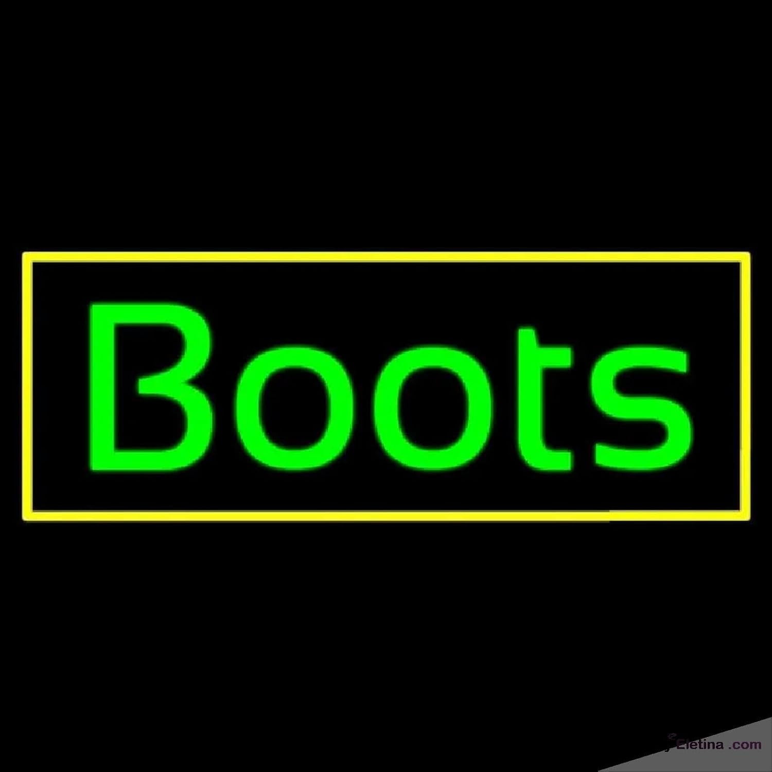 Neon Signs for Wall Decor Cursive Boots Handmade Art Sign Neon Led ...
