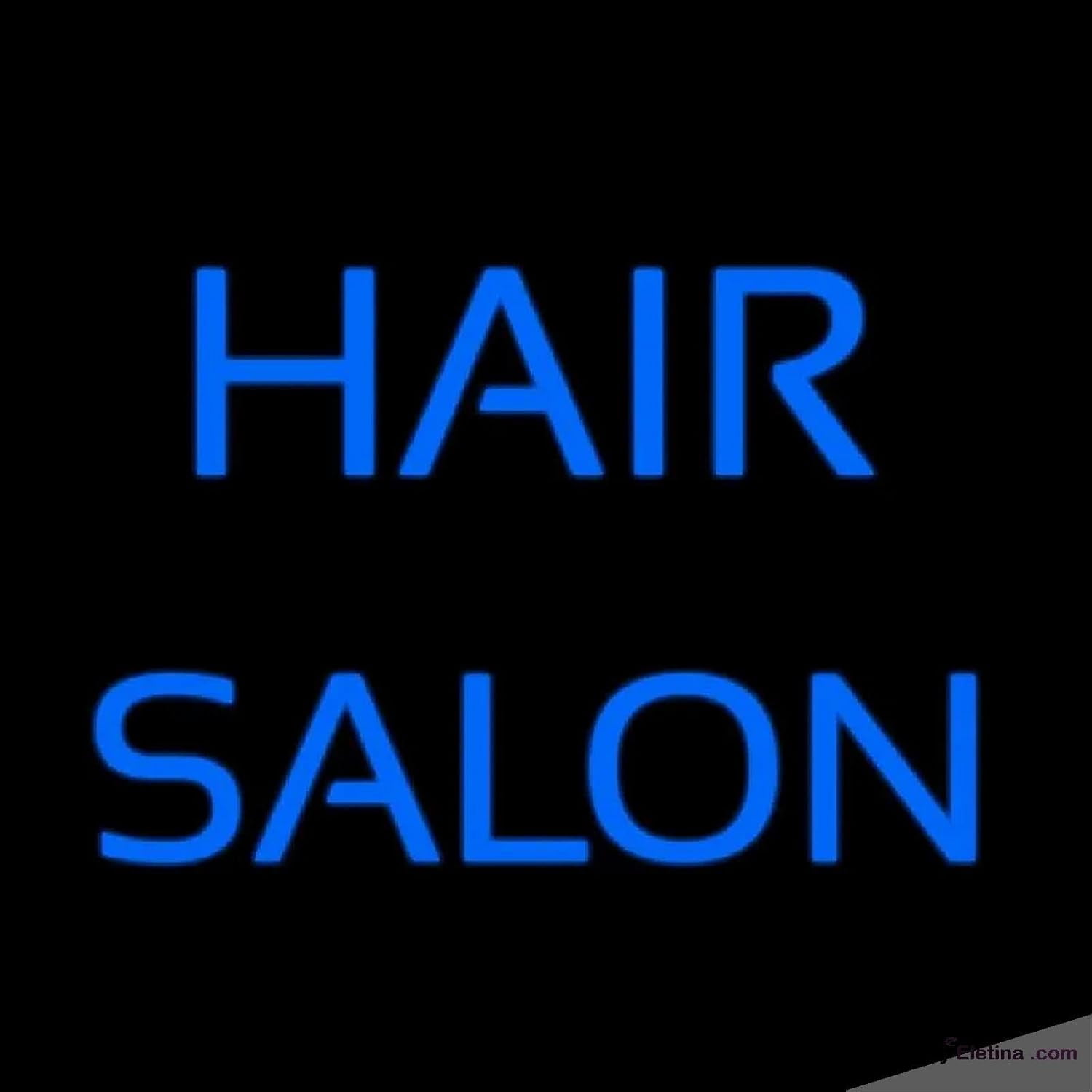 Neon Signs for Wall Decor Cursive Hair Salon Handmade Art Sign Neon Led ...