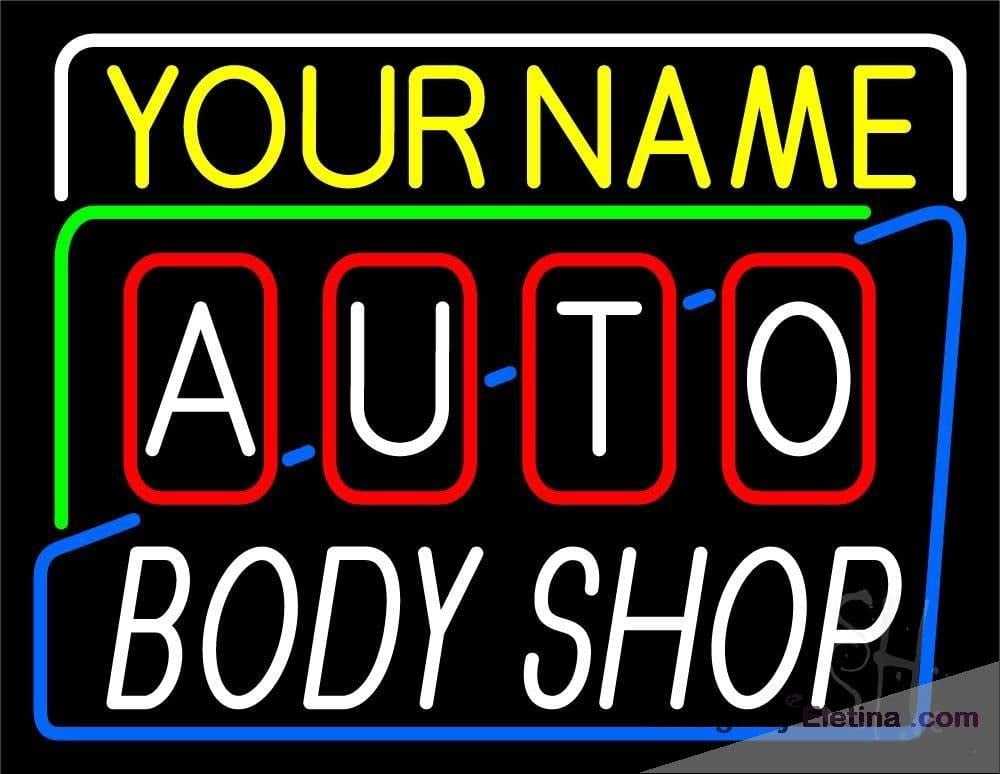 Neon Signs for Wall Decor Custom Auto Body Shop Sign Neon Led Tubing ...
