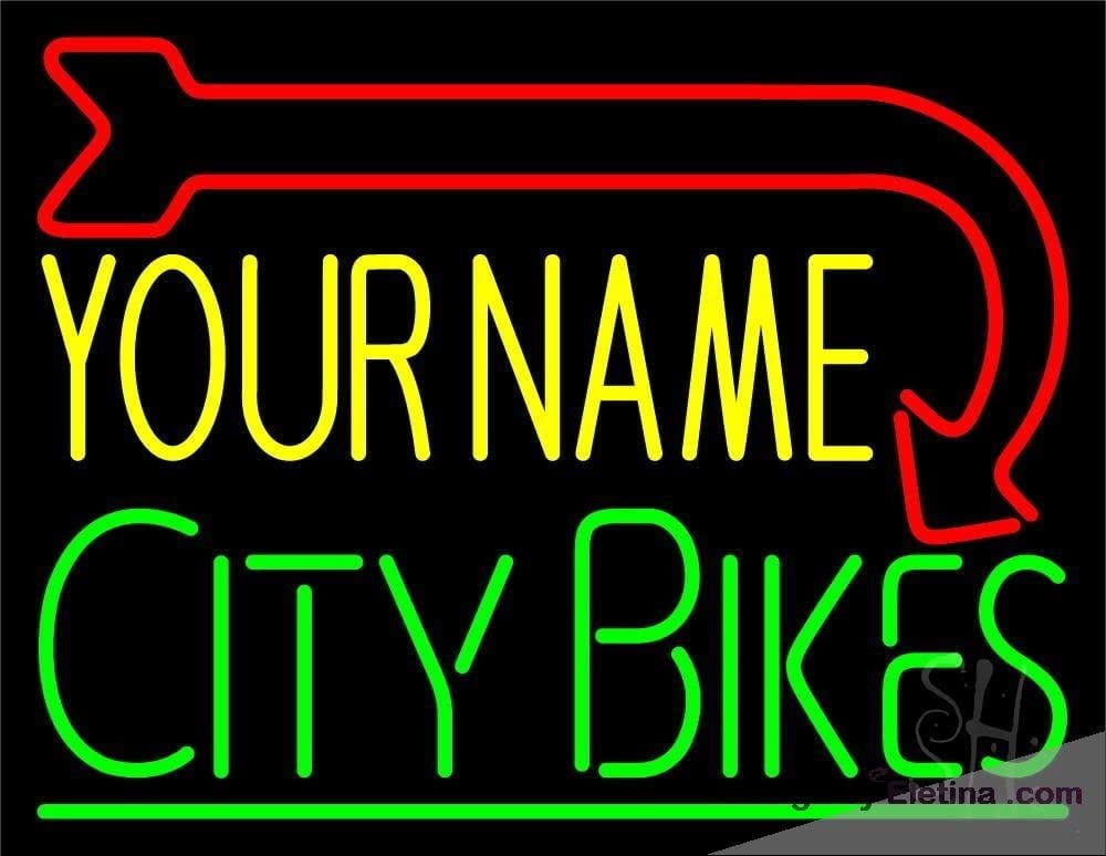 Neon Signs for Wall Decor Custom Bikes Green Line Sign Neon Led ...