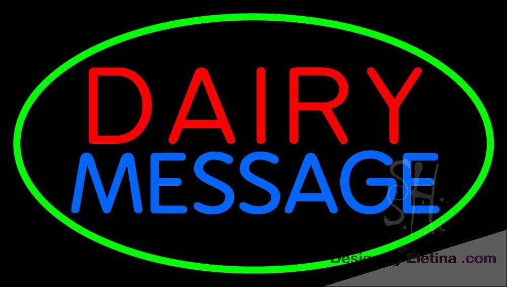 Neon Signs for Wall Decor Custom Dairy Sign Neon Led Tubing16x20inch ...