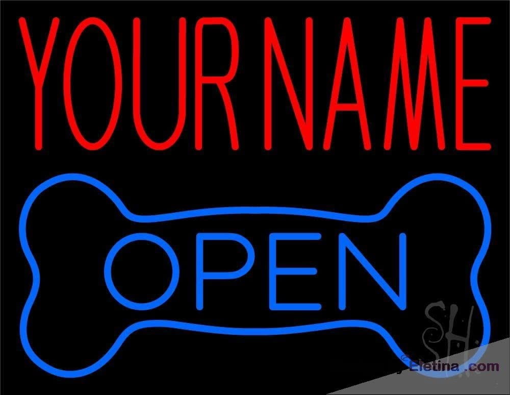 Neon Signs for Wall Decor Custom Name Dog Open Sign Neon Led Tubing ...