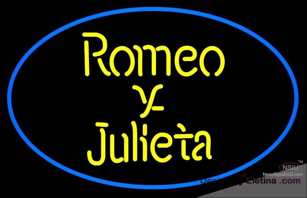 Neon Signs for Wall Decor Custom Romeo Y Julieta Handmade Art Sign Neon ...