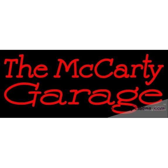 Neon Signs for Wall Decor Custom The Mccarty Garage Handmade Art Sign ...