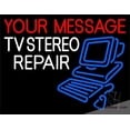 Neon Signs for Wall Decor Custom White Tv Stereo Repair Sign Neon Led ...