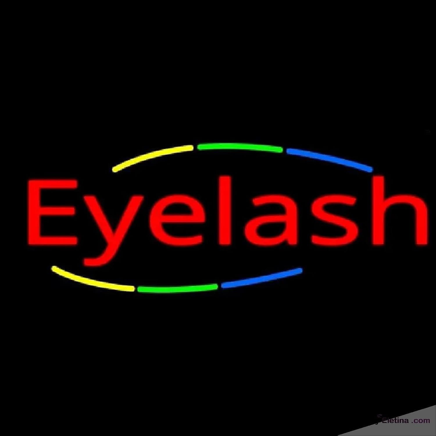 Neon Signs for Wall Decor Deco Style Multi Colored Eyelash Handmade Art ...