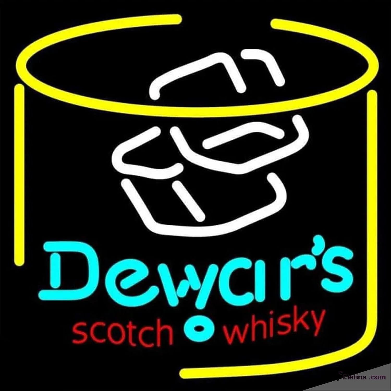 Neon Signs for Wall Decor Dewars Scotch Whisky Handmade Art Sign Neon ...