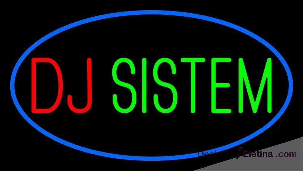 Neon Signs for Wall Decor Dj System Block Sign Neon Led Tubing16x20inch ...