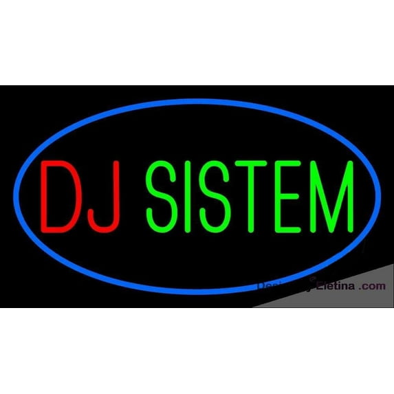 Neon Signs for Wall Decor Dj System Block Sign Neon Led Tubing16x20inch ...