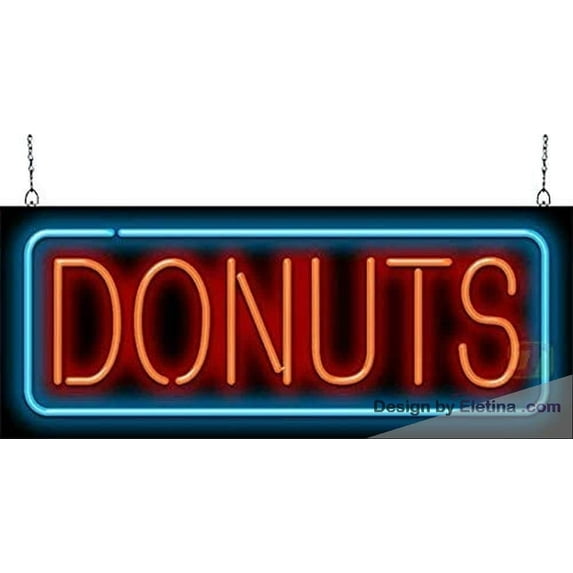Neon Signs for Wall Decor Donuts Sign Neon Led Tubing16x20inch ...