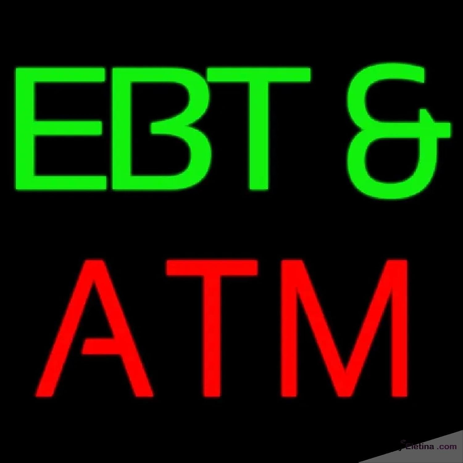 Neon Signs for Wall Decor Ebt And Atm Handmade Art Sign Neon Led ...