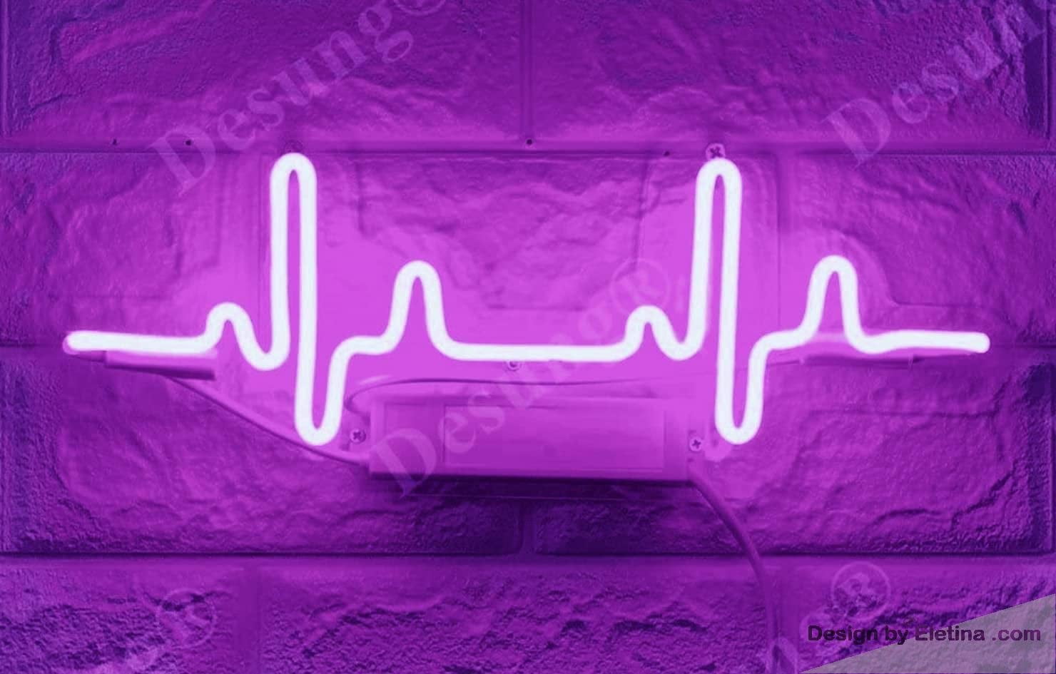 Neon Signs for Wall Decor " Ecg Electrocardiogram Sign Acrylic Pub Beer ...