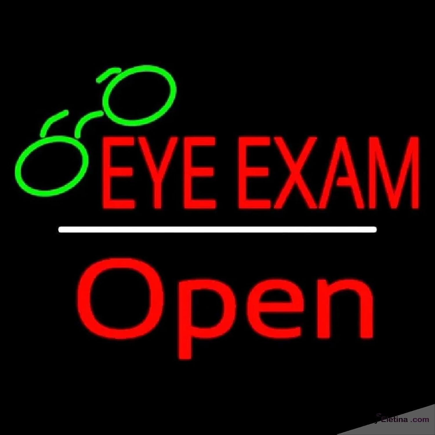Neon Signs for Wall Decor Eye Eams Open White Line Handmade Art Sign ...