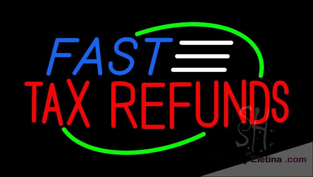 Neon Signs for Wall Decor Fast Tax Refunds Sign Neon Led ...