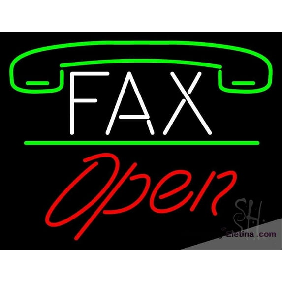 Neon Signs for Wall Decor Fax With Logo Open Sign Neon Led ...