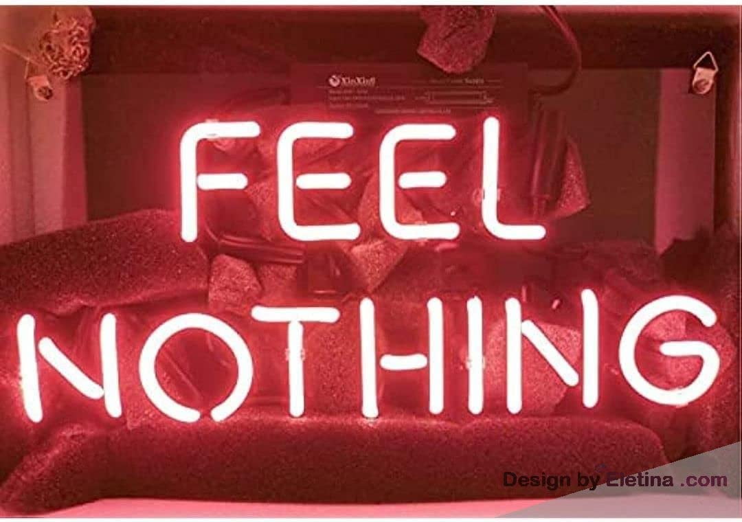 Neon Signs for Wall Decor Feel Nothing Sign Acrylic Pub Beer Bar ...