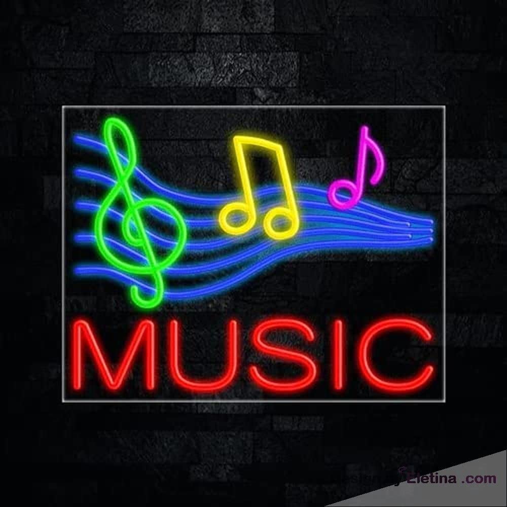 Neon Signs for Wall Decor Flex Music Sign Business Displays ...
