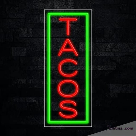 Neon Signs for Wall Decor Flex Tacos Sign Business Displays ...