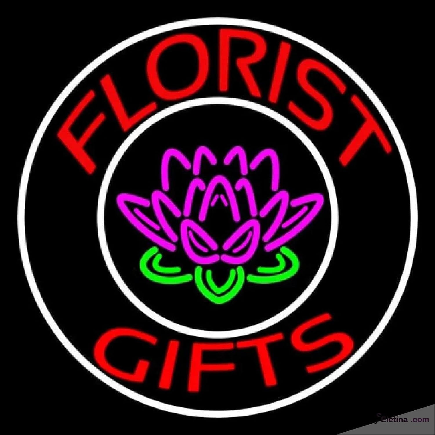 Neon Signs for Wall Decor Florists Gifts Logo Handmade Art Sign Neon ...