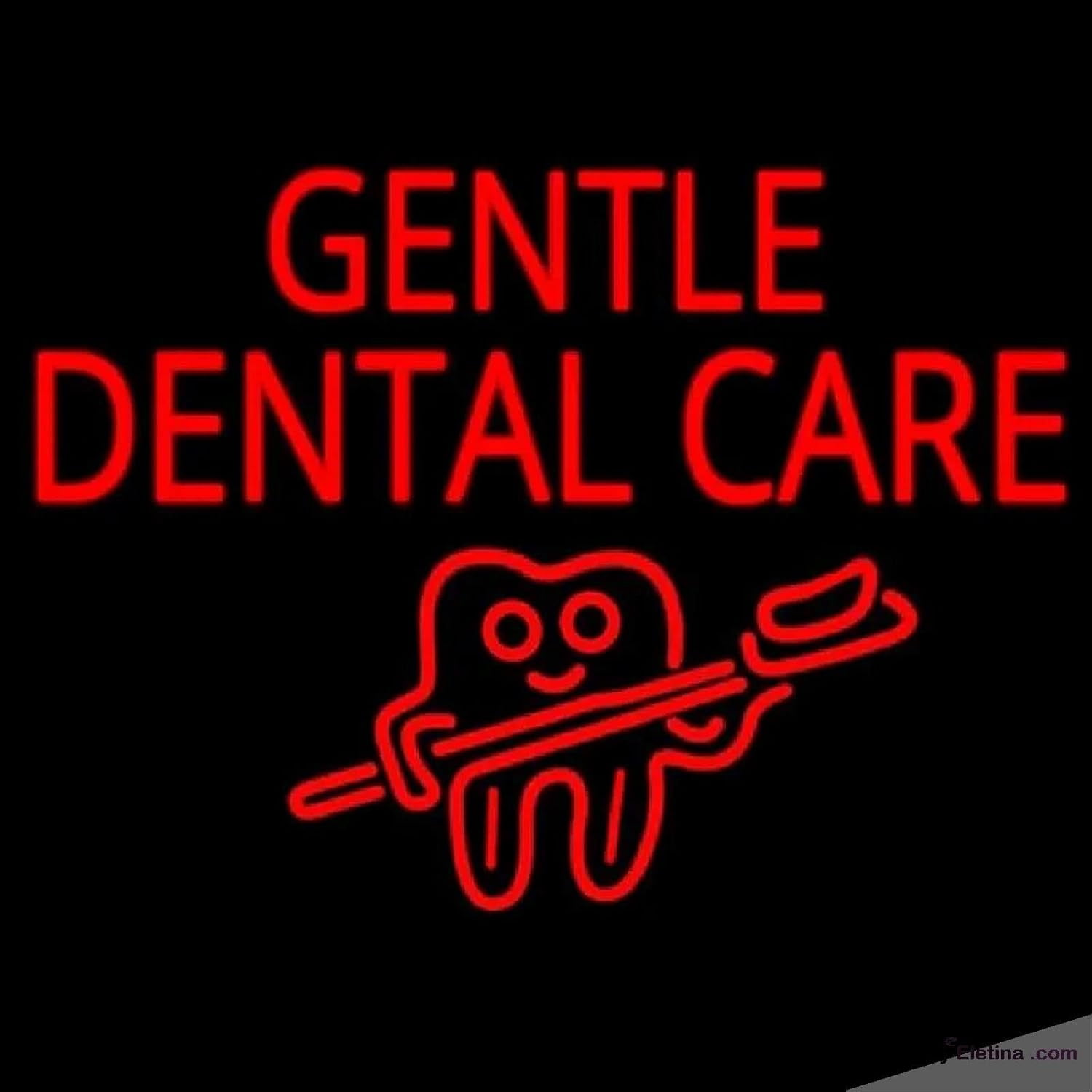 Neon Signs for Wall Decor Gentle Dental Care Handmade Art Sign Neon Led ...
