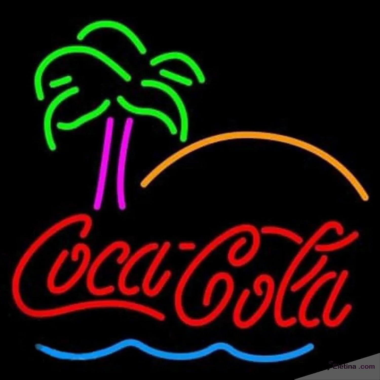 Neon Signs for Wall Decor Go Coca Cola Tree Handmade Art Sign Neon Led ...