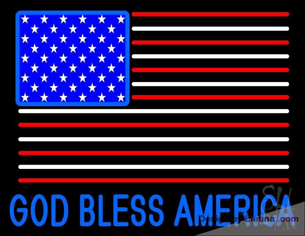 Neon Signs for Wall Decor God Bless America Sign Neon Led Tubing ...
