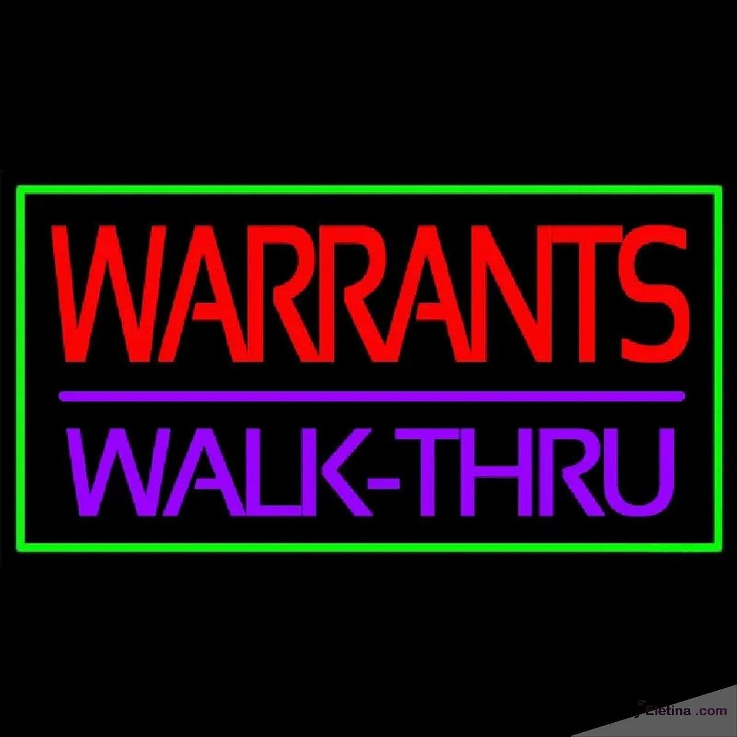 Neon Signs for Wall Decor Green Border Warrants Walk Thru Handmade Art ...