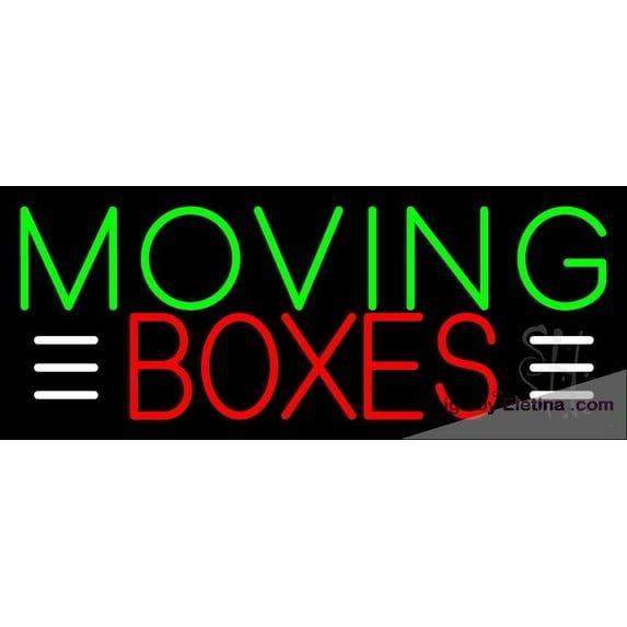 Neon Signs for Wall Decor Green Moving Red Boxes Block Sign Neon Led ...