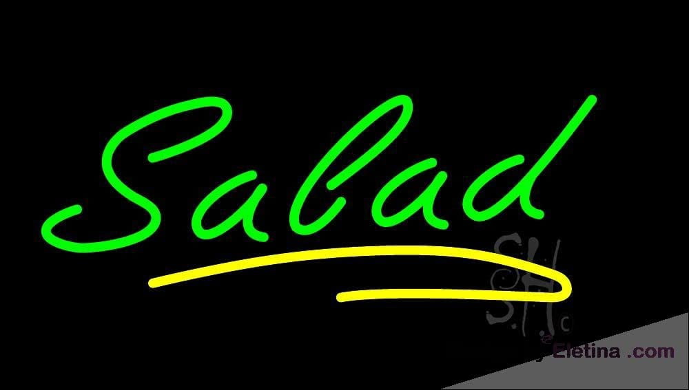 Neon Signs for Wall Decor Green Salad Sign Neon Led Tubing 15x17inch ...