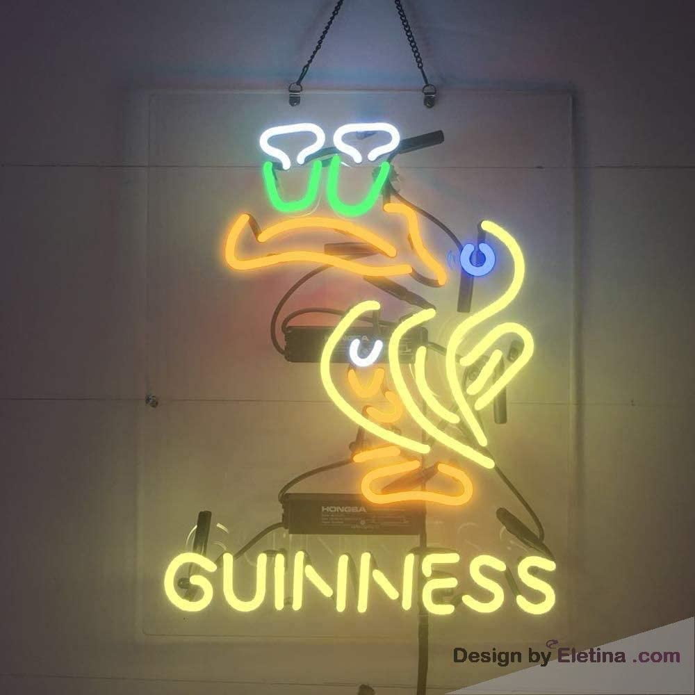 Neon Signs for Wall Decor Guinness Real Led Beer Bar Pub Party Store ...