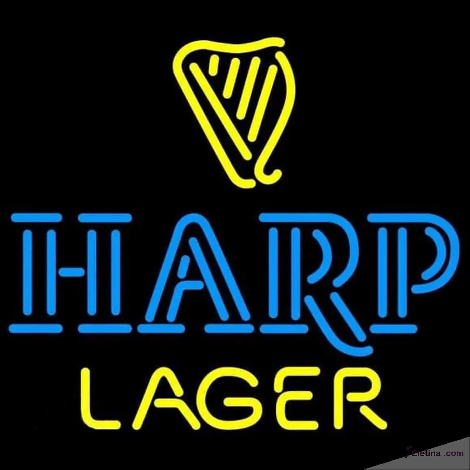 Neon Signs for Wall Decor Harp Lager 2 With Harp Handmade Art Sign Neon ...
