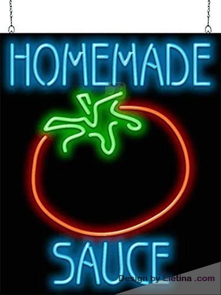 Neon Signs for Wall Decor Homemade Sauce Sign Neon Led Tubing16x20inch ...