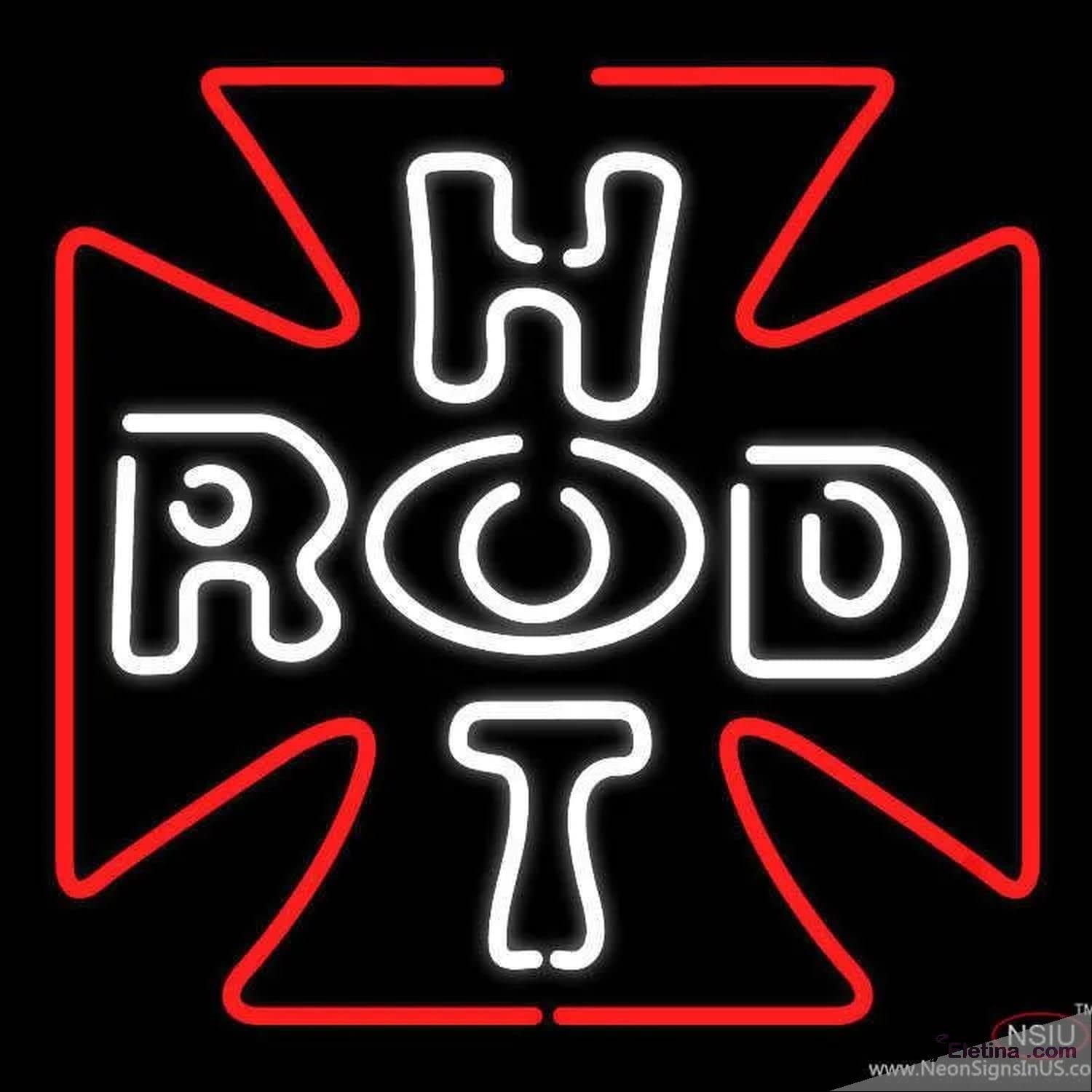 Neon Signs for Wall Decor Hot Rod Cross Handmade Art Sign Neon Led ...