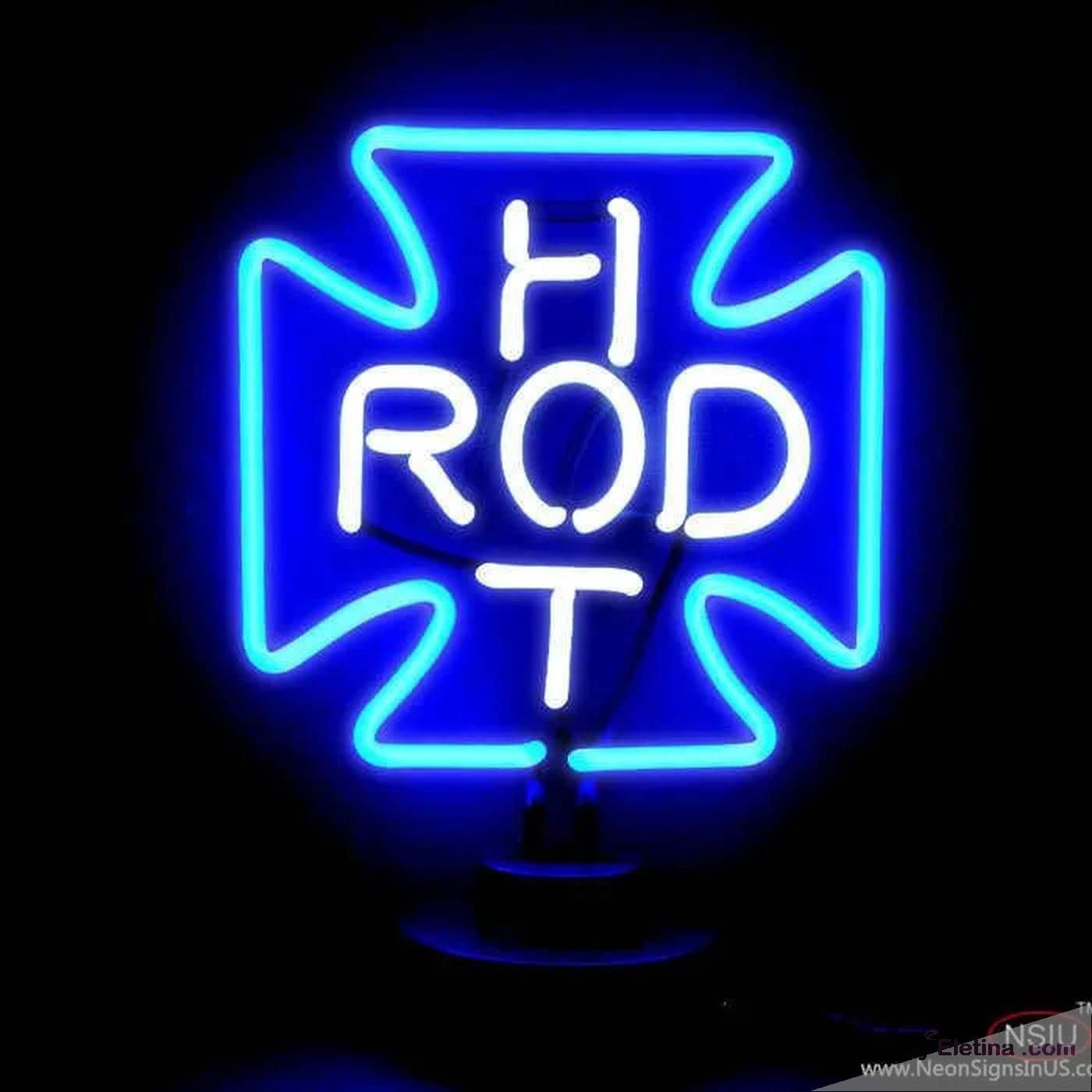 Neon Signs for Wall Decor Hot Rod Cross Sculpture Neon Led Tubing ...