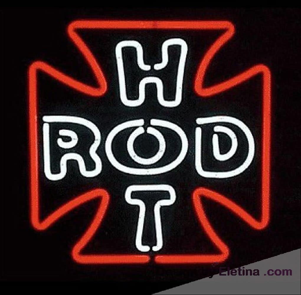Neon Signs for Wall Decor Hot Rod Logo Sign Neon Led Tubing16x20inch ...