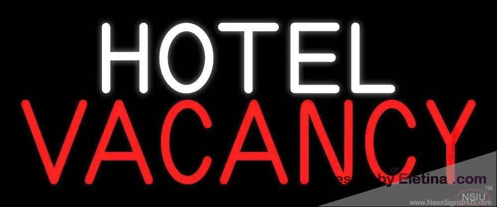 Neon Signs for Wall Decor Hotel Vacancy Handmade Art Sign Neon Led ...