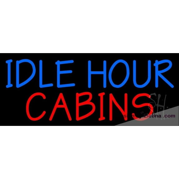 Neon Signs for Wall Decor Idle Hour Cabins Sign Neon Led ...