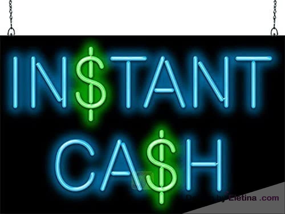 Neon Signs for Wall Decor Instant Cash Sign Neon Led Tubing16x20inch ...