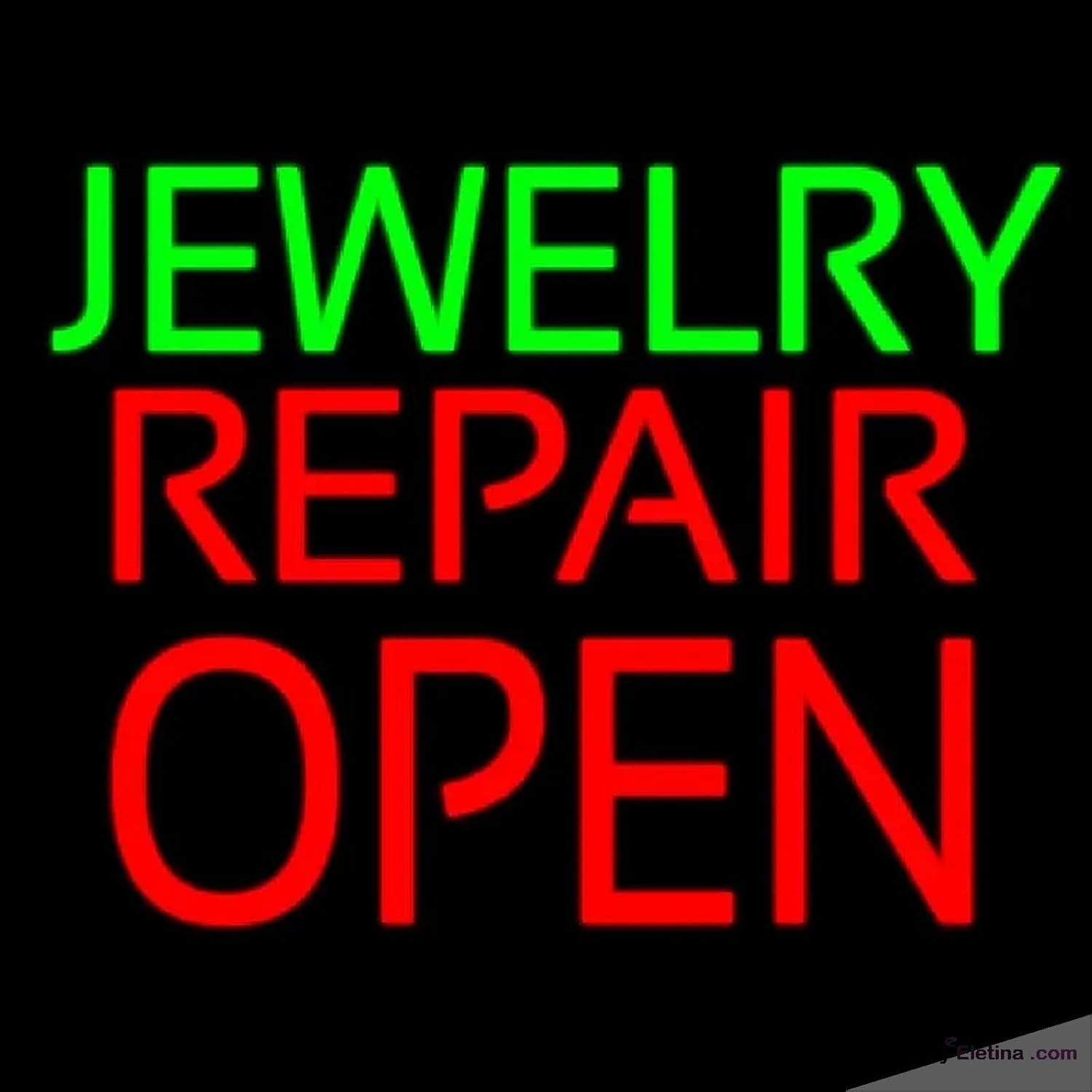 Neon Signs for Wall Decor Jewelry Repair Block Open Handmade Art Sign ...